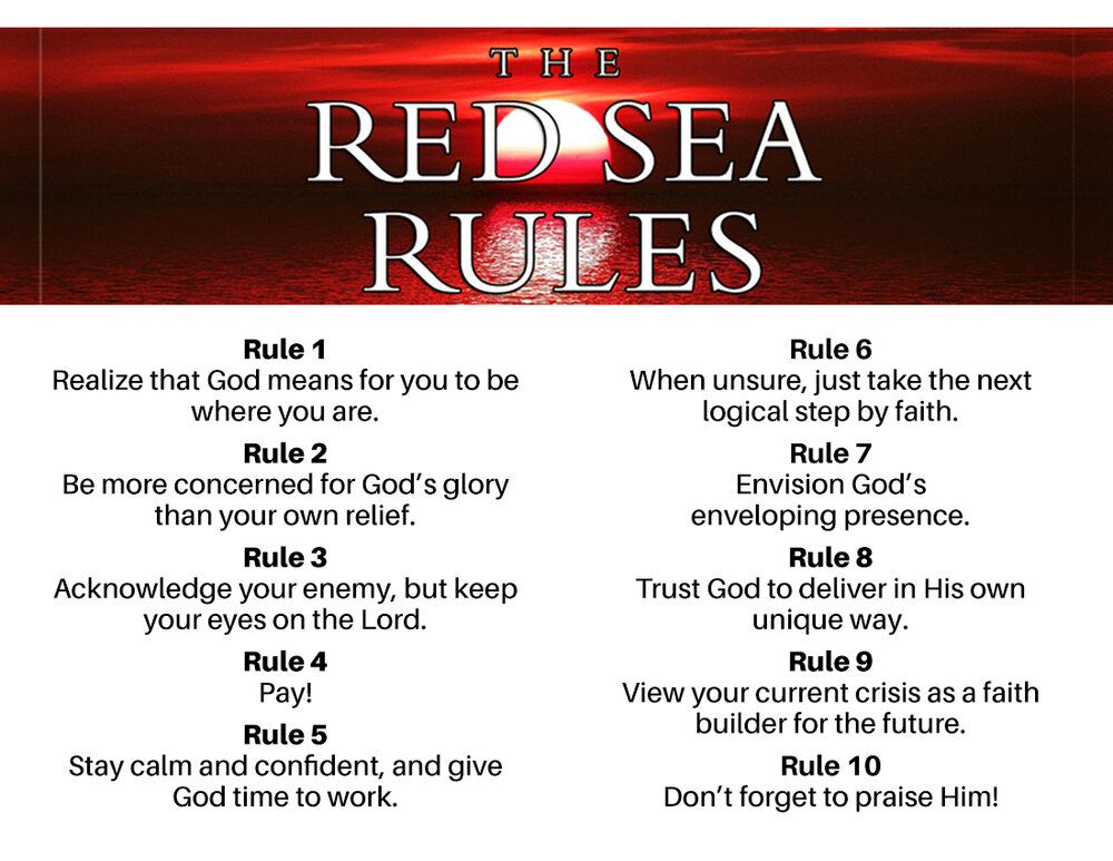 The Red Sea Rules – From Pity to Praise