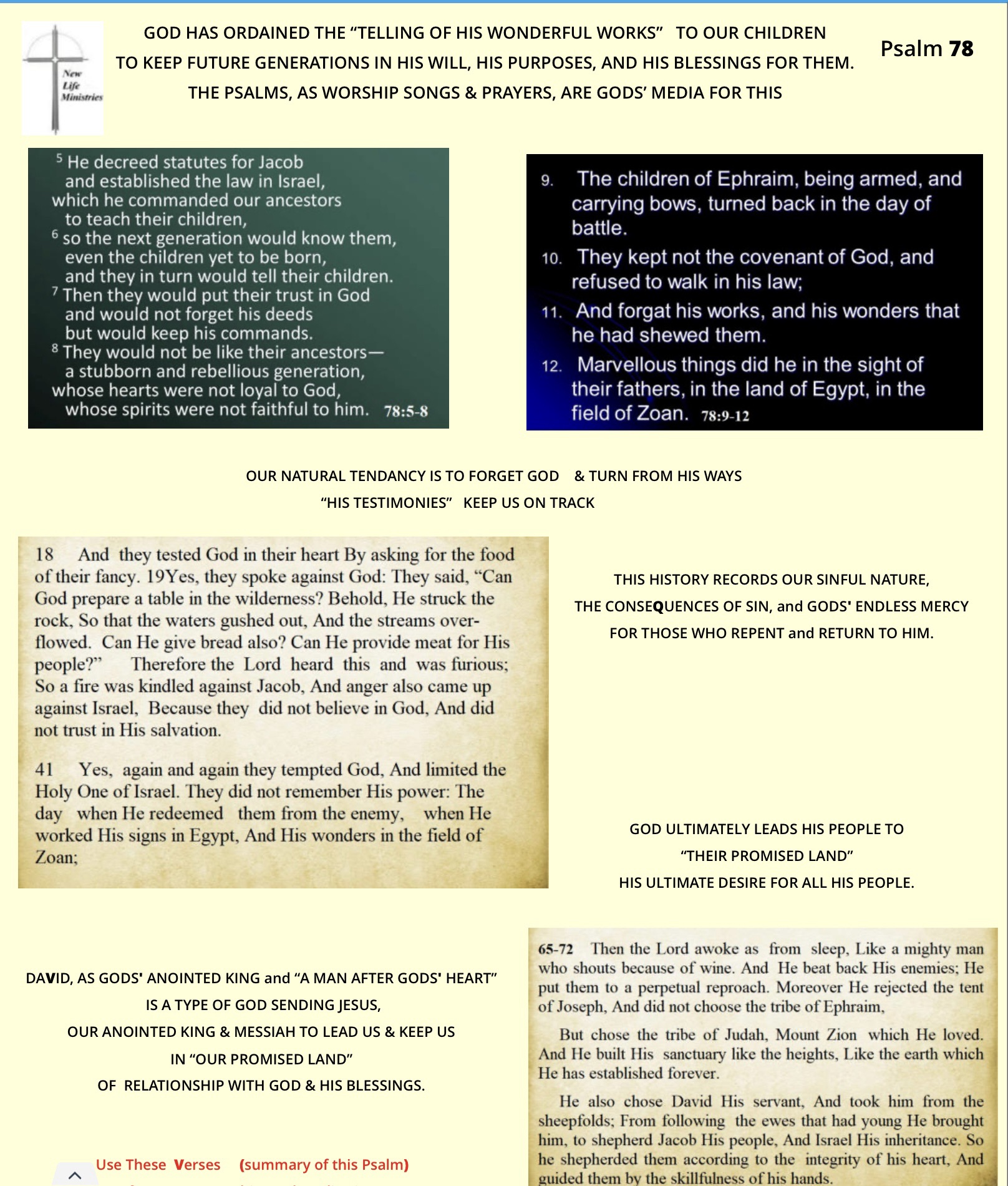 Psalm 78 Summarized – From Pity to Praise